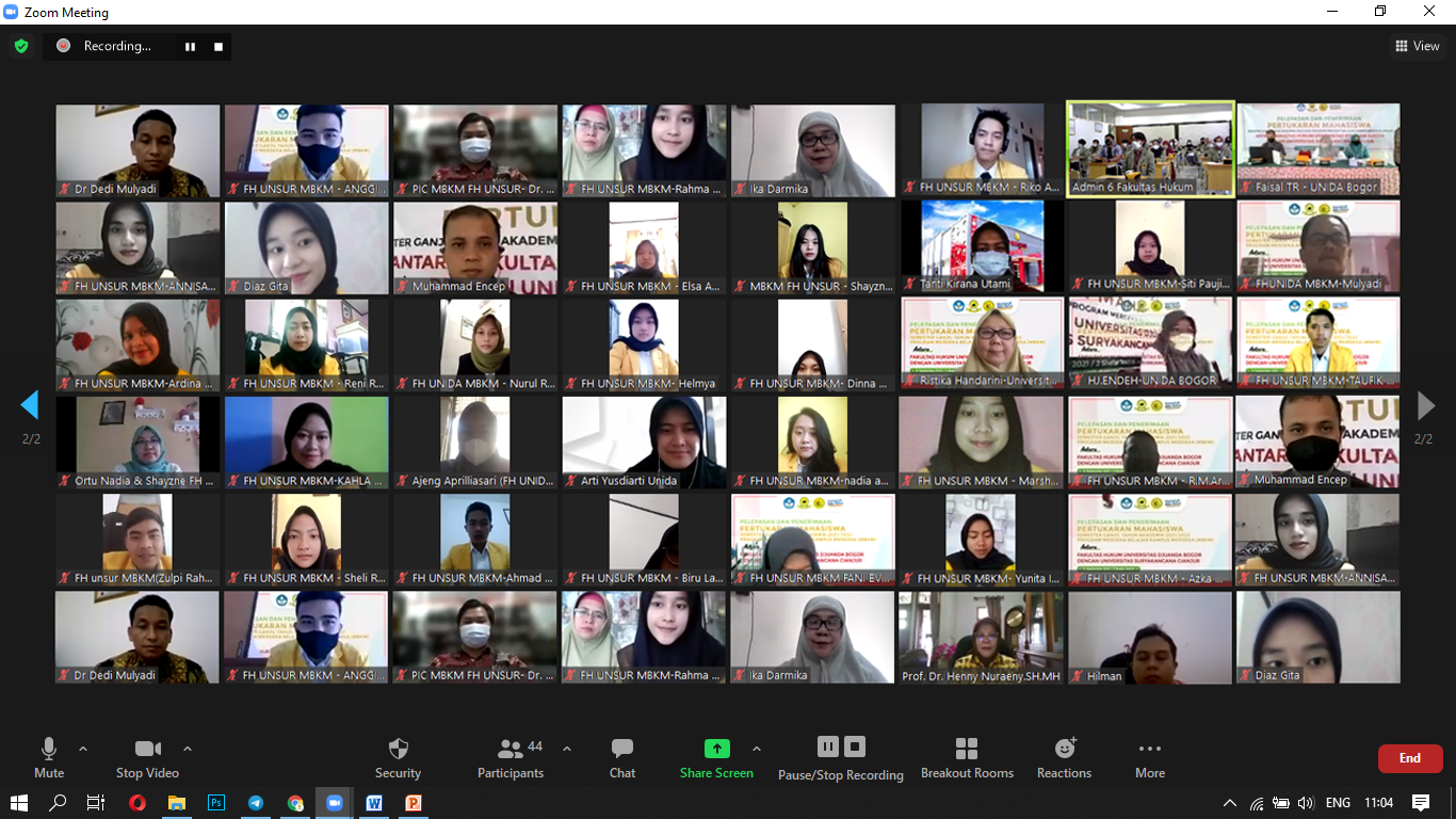 Dukung Program MBKM FH UNIDA Bogor lakukan Pertukaran Mahasiswa dengan ... Dukung Program MBKM FH UNIDA Bogor lakukan Pertukaran Mahasiswa dengan ...